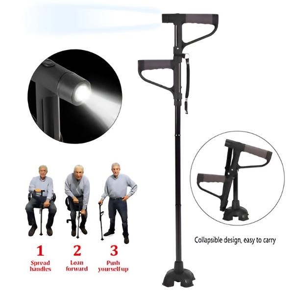 Sulankstoma vaikščiojimo lazda su LED šviesa | STEPRO – lt.vilfino.com